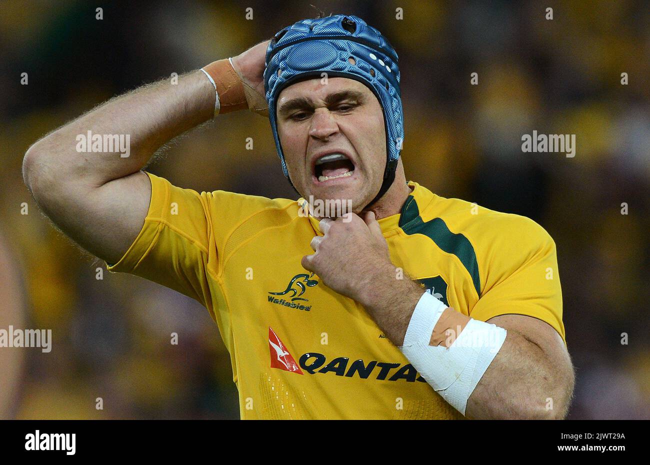 Australia captain James Horwill during the First Test match at the ...