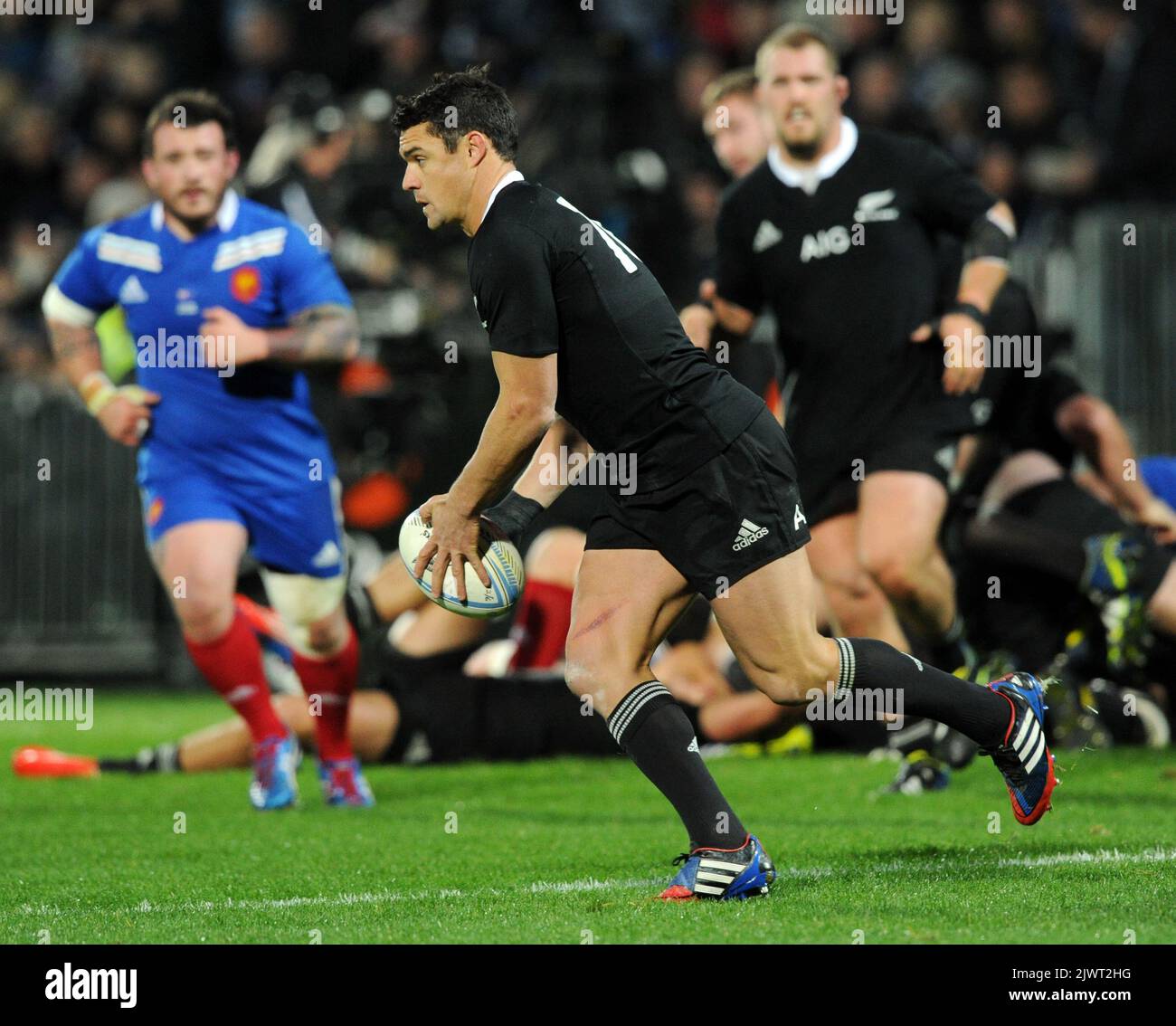 Dan Carter during the third test at the Yarrow Stadium, New Plymouth ...