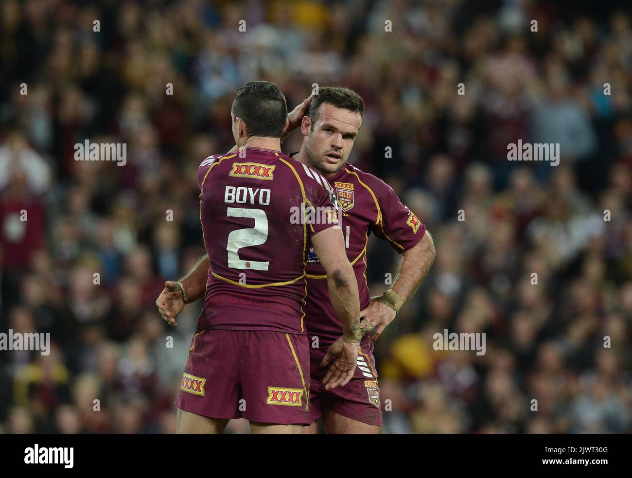 Nate Myles during Game II of the 2013 State of Origin rugby league ...