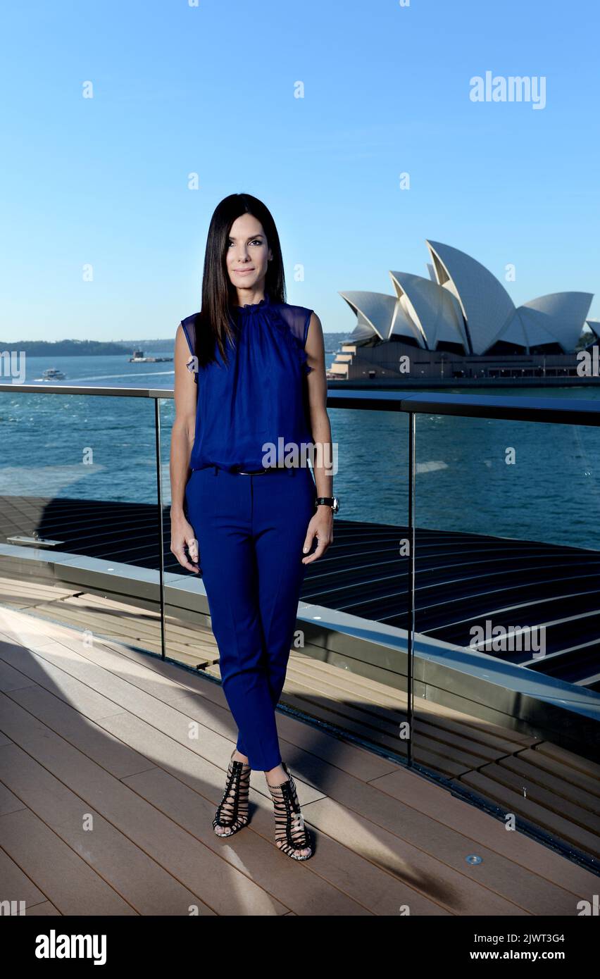 American actor Sandra Bullock in Sydney, Tuesday, July 2, 2013. Bullock ...