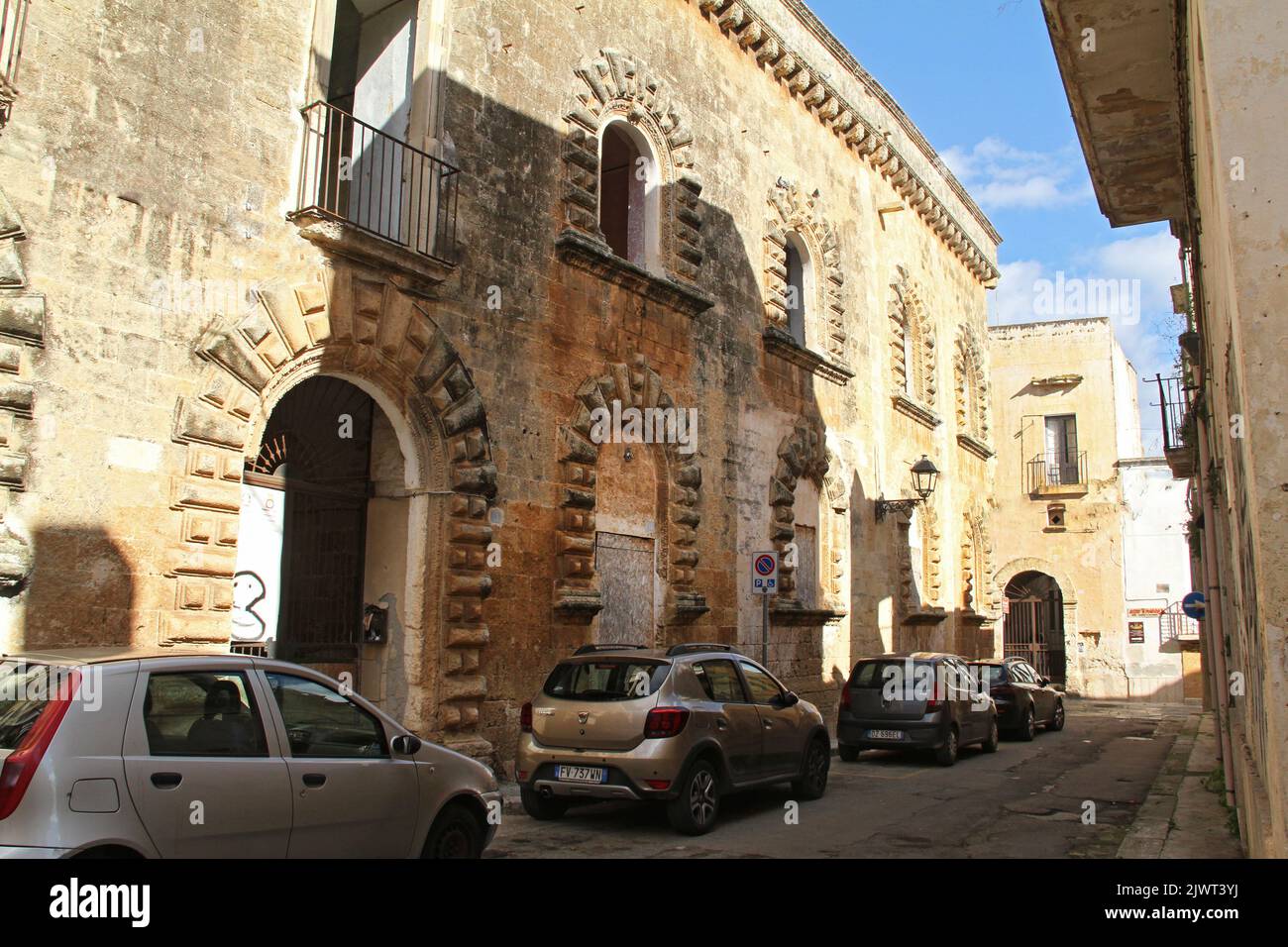 Casarano, Italy. Exterior view of the 18th century Palazzo Astore Stock ...