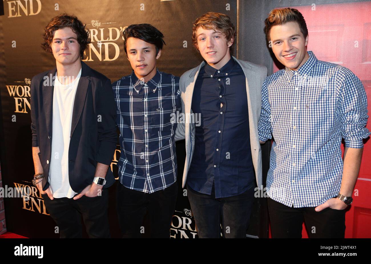 Luke Howell, Tyrone Baenea, Wayde Smith and Brock Jays at the red ...