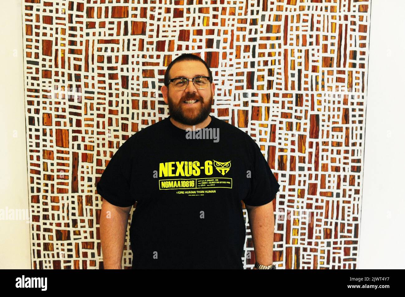 Actor Nick Frost poses for a photograph at a hotel in Sydney, Wednesday ...