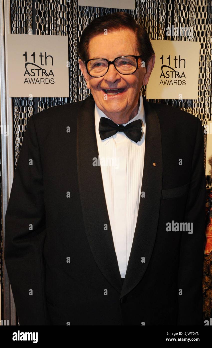 TV presenter Bill Collins on the red carpet for the 11th ASTRA Awards ...