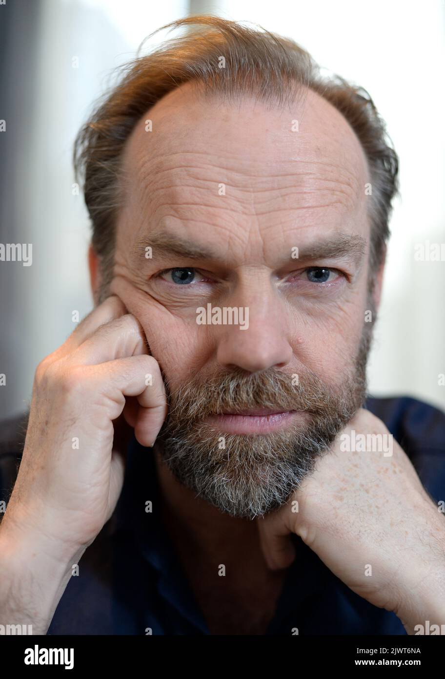 Actor Hugo Weaving poses for a photograph in Sydney, Wednesday, Aug. 7 ...