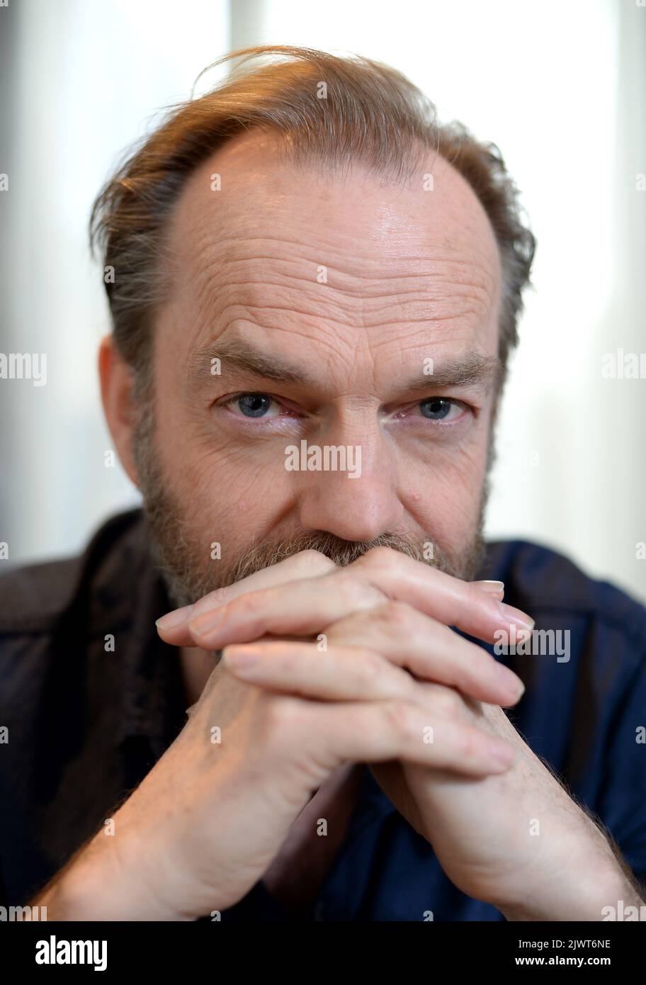 Actor Hugo Weaving poses for a photograph in Sydney, Wednesday, Aug. 7 ...