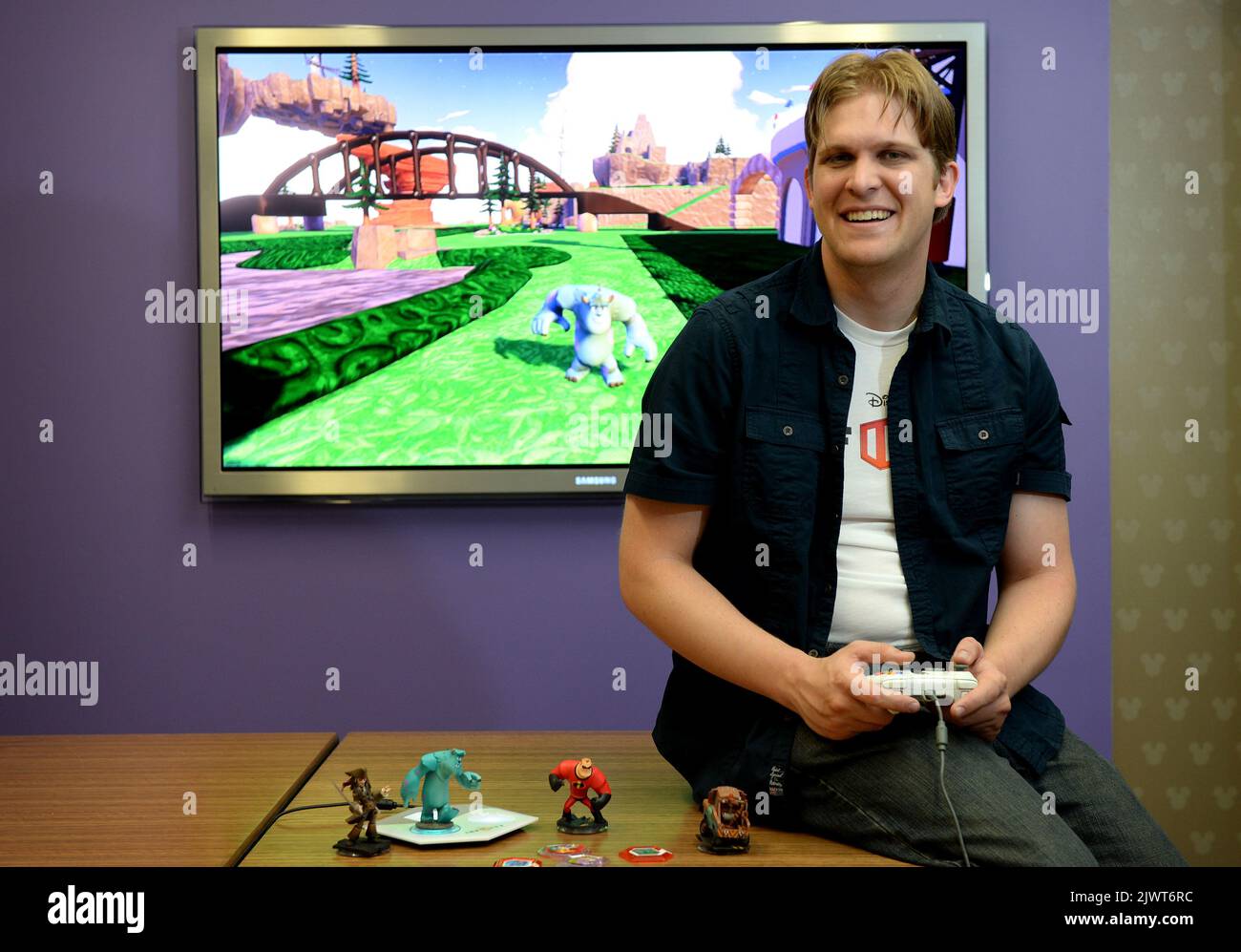 John Day, producer of new video game Disney Infinity poses for a photo ...