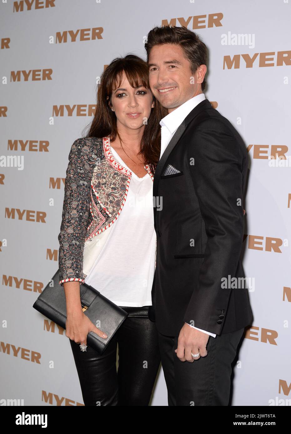 Harry Kewell and Sheree Murphy arrive at the Myer Spring/Summer ...