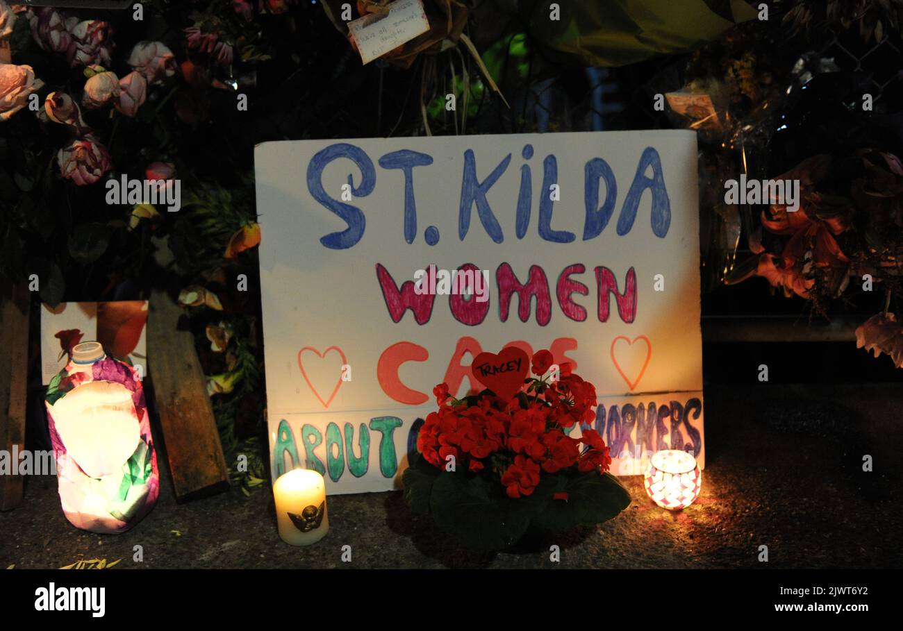 Local residents attend a candlelit vigil for murdered woman Tracy ...