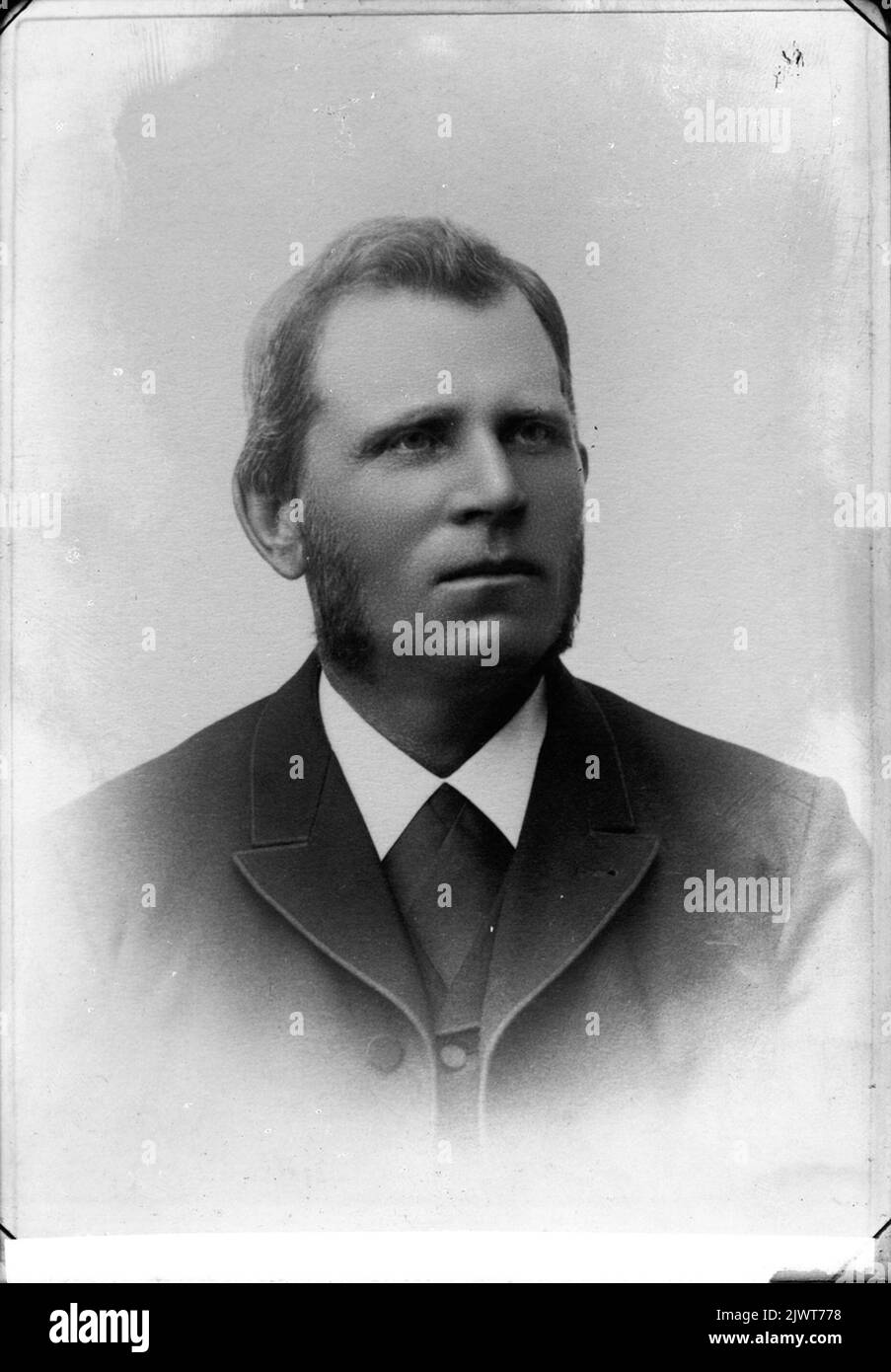 Elna Brundin's father Lars Olsson from Sunne in Värmland, about 1882 ...