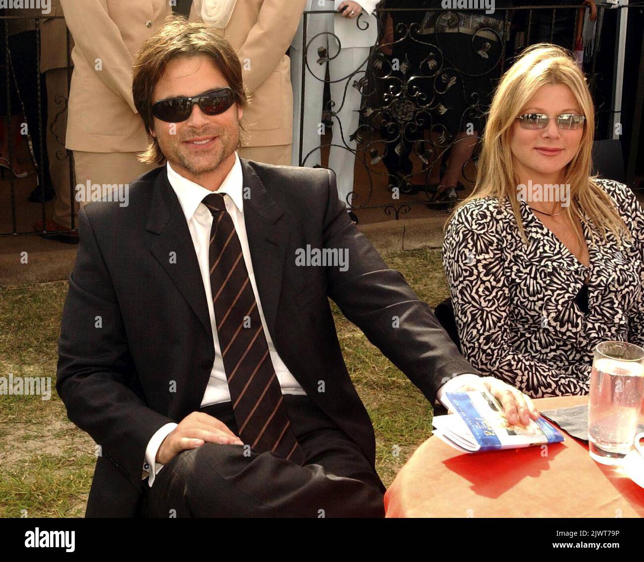 PA PHOTOS / AAP - UK USE ONLY : Actor Rob Lowe with his wife Cheryl ...