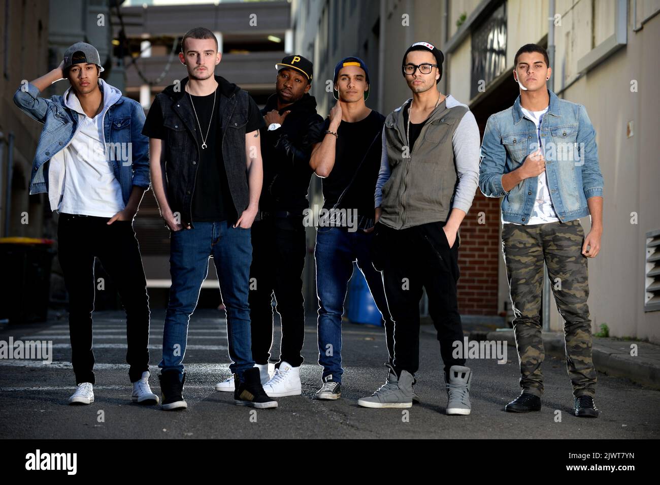 New Zealand group Titanium pose for a photograph in Sydney, Tuesday ...