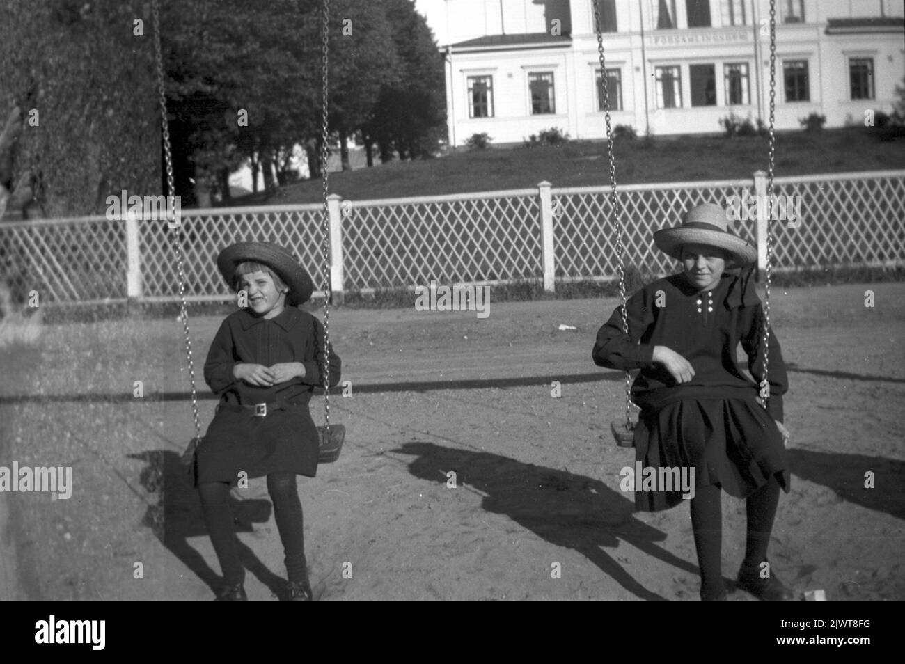Eva and Ingrid Brundin at Gungplan, or navigation plan, as it was ...