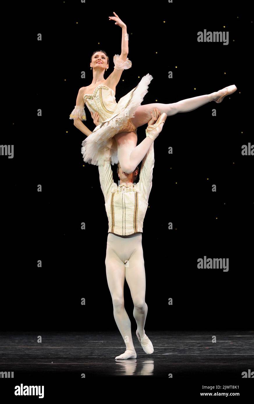 Retiring dancer Olivia Bell (centre) performs during a dress-rehersal ...