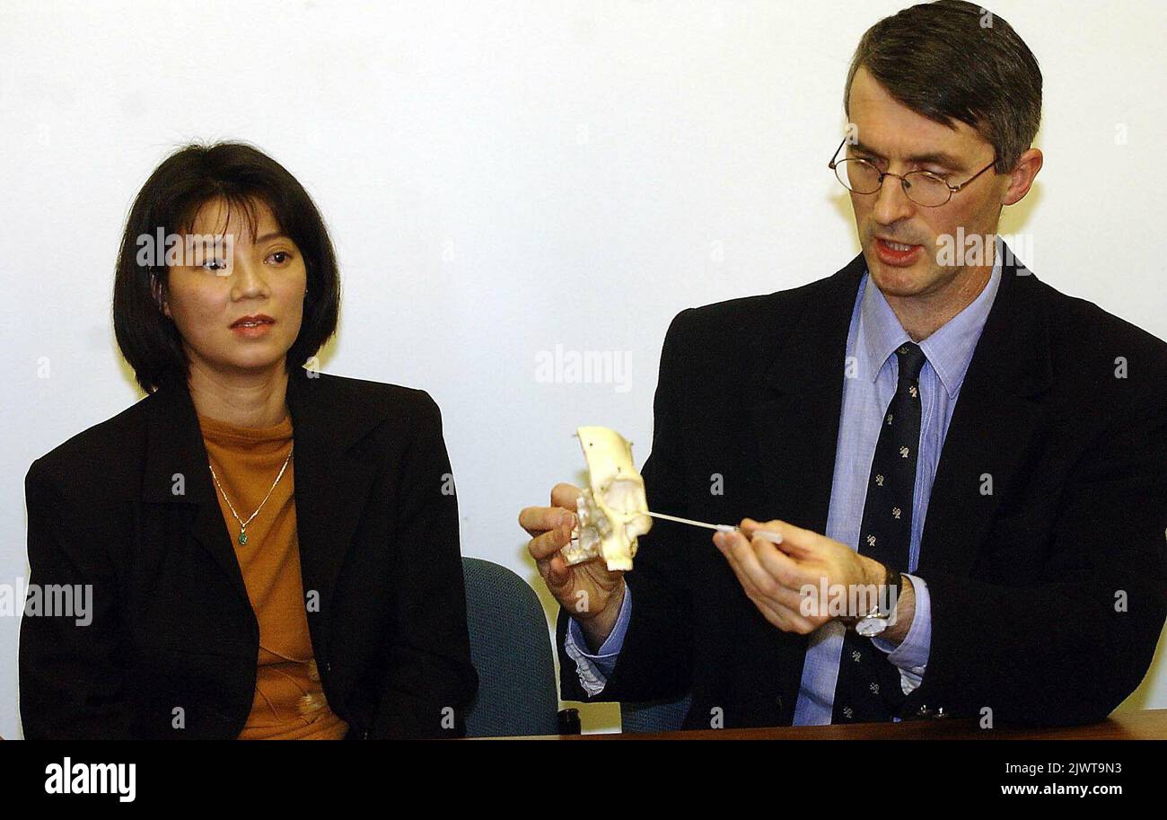 PA PHOTOS / AAP - UK USE ONLY : Eye Surgeon Dr Alan McNab of the Royal ...