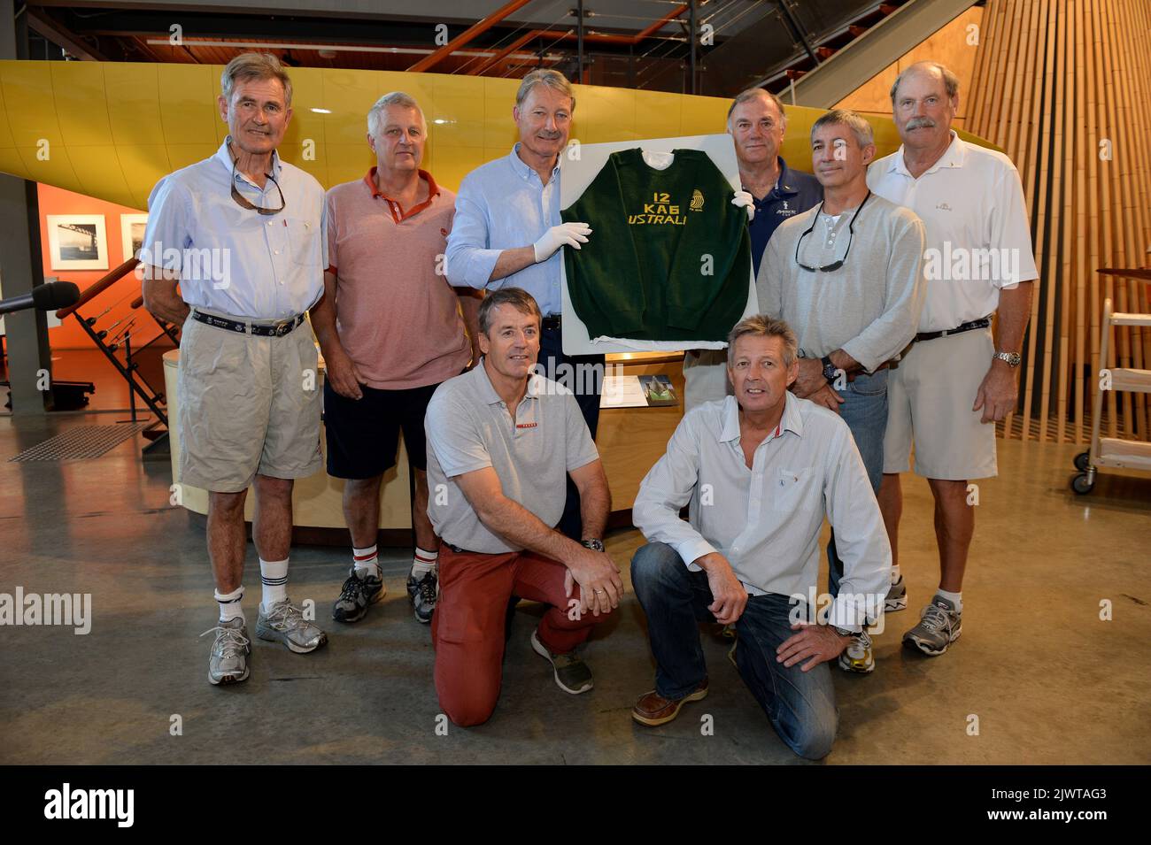 (L-R) Hugh Treharne, Phil Smidmore, John Bertrand, Brian Richardson ...