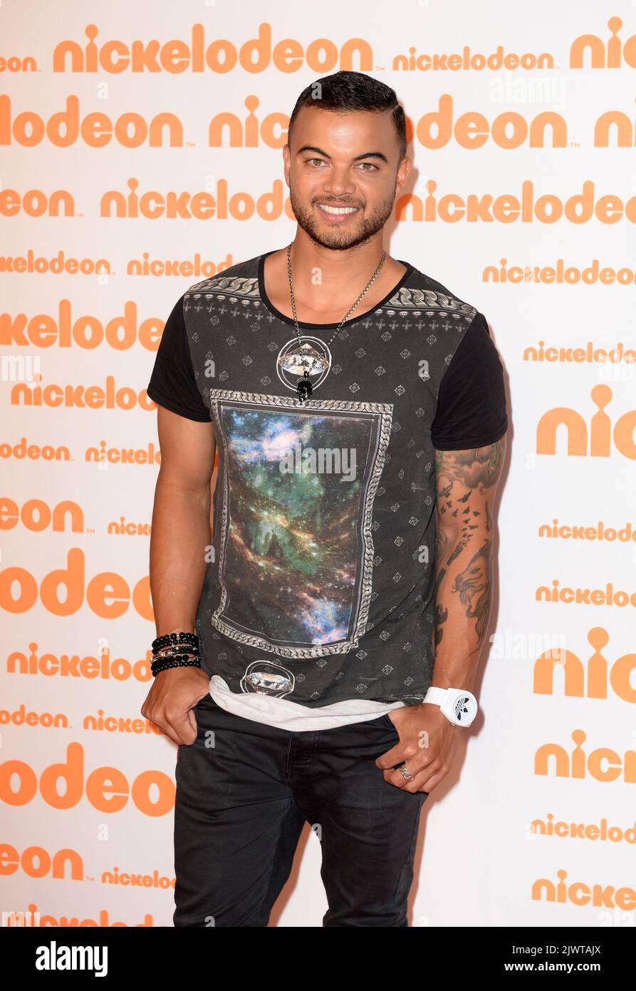 Singer Guy Sebastian arrives at the Nickelodeon Slimefest photo call in ...