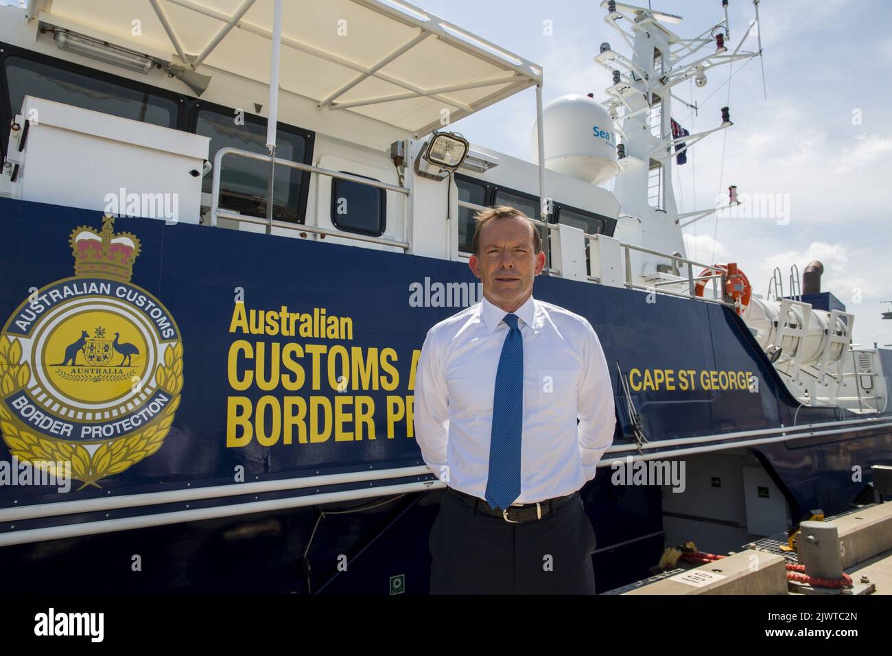 Prime Minister Tony Abbott holds a press conference in Larrakeyah ...