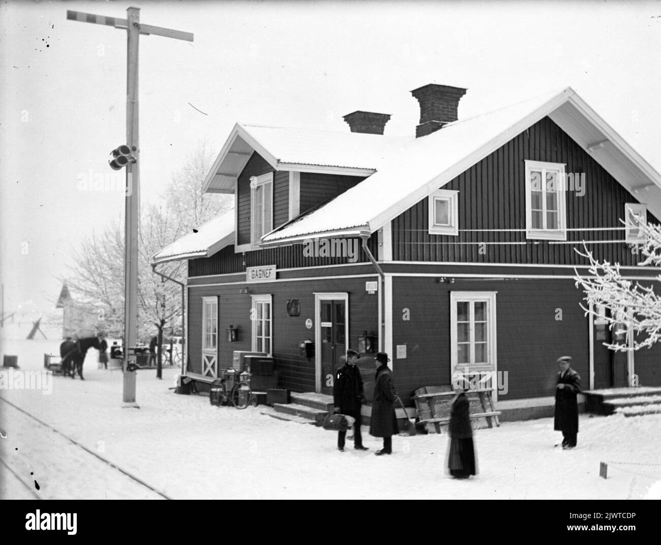 Gagnef station Gagnef Station Stock Photo - Alamy