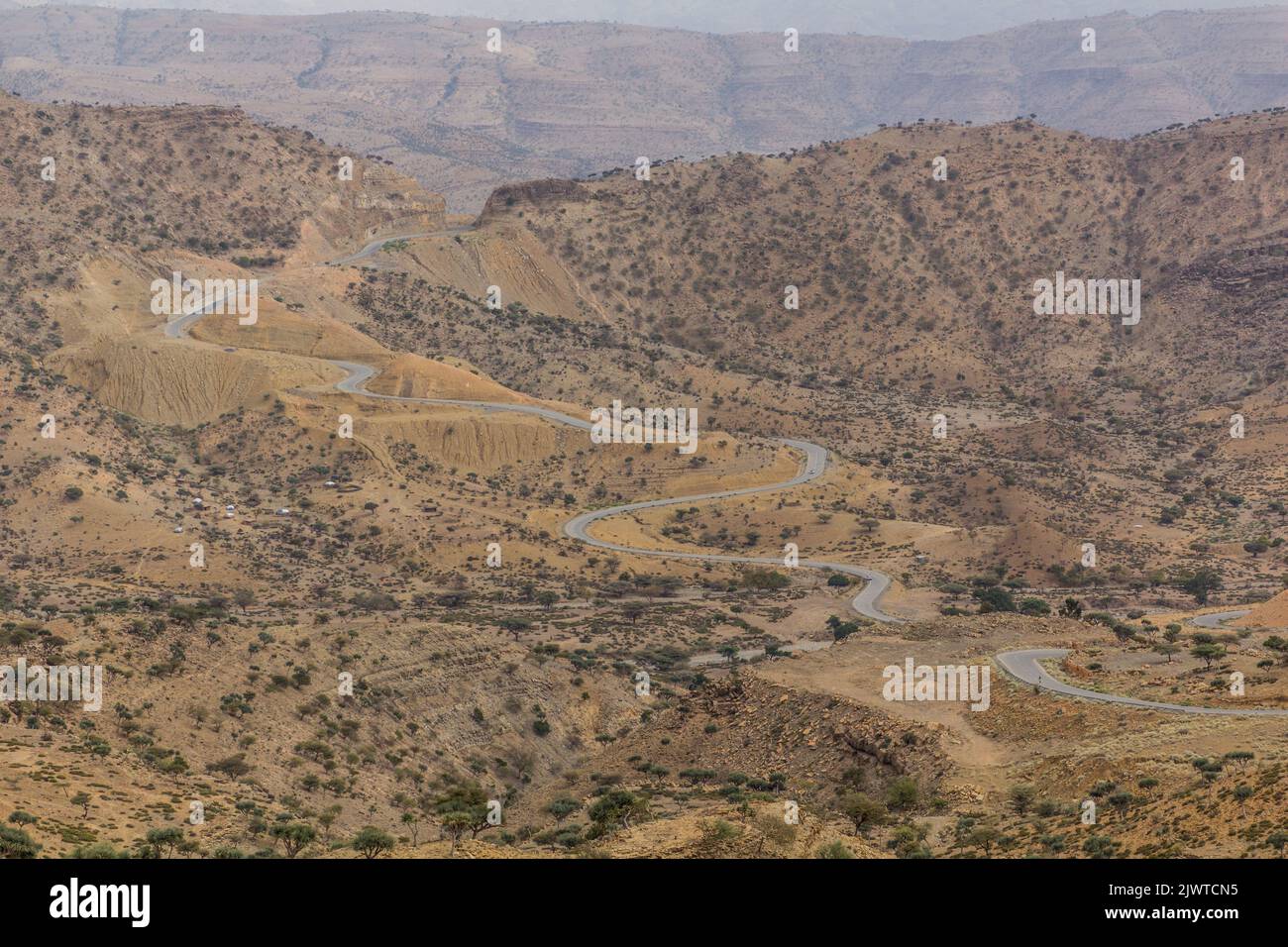 Hilly landscpae of Afar region, Ethiopia Stock Photo - Alamy