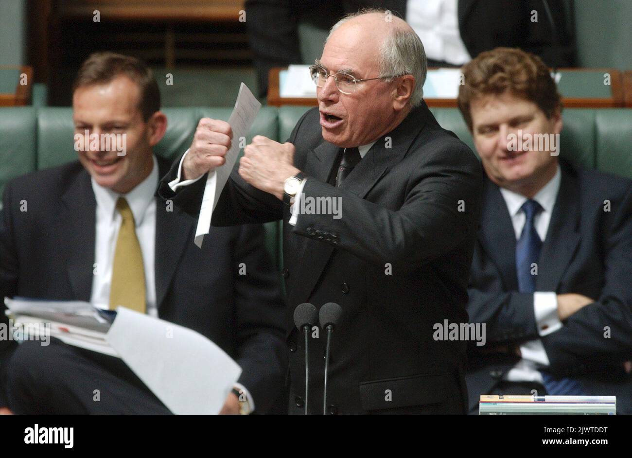 Prime Minster John Howard during Question time in the House of ...