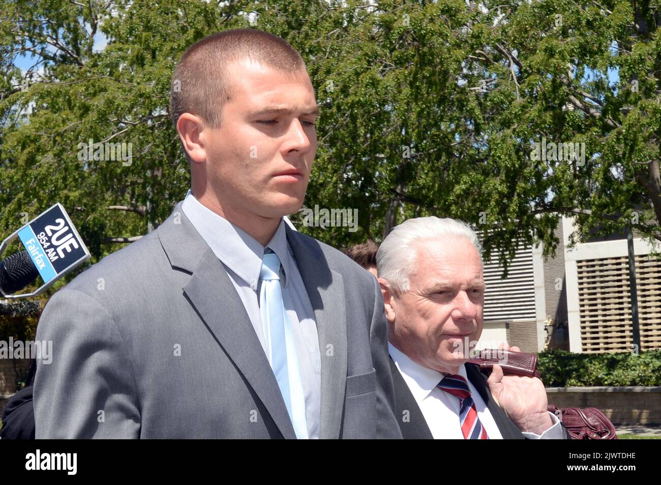 Former ADFA cadet Daniel Mc Donald leaves the ACT Supreme court in ...
