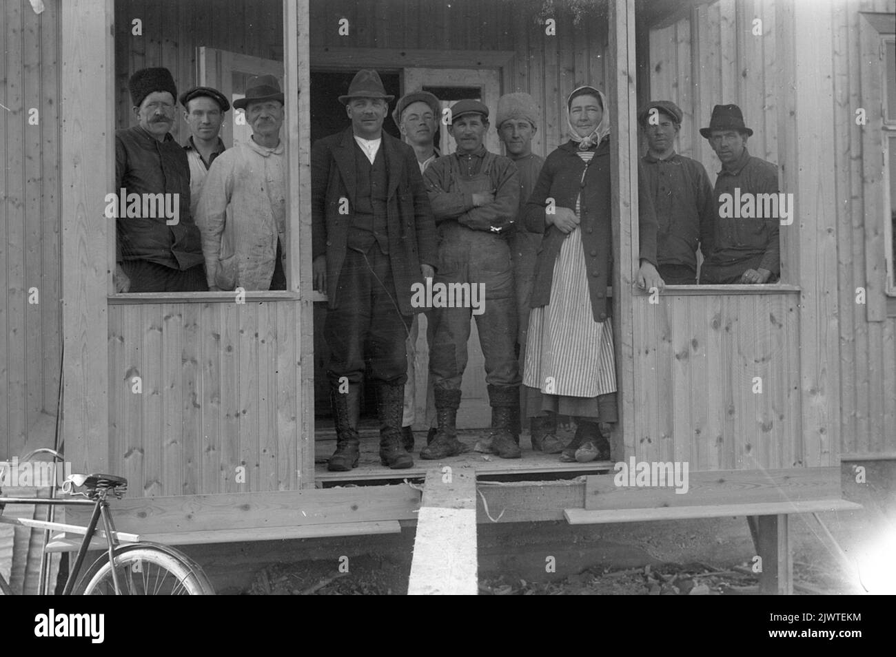 Elin and Leander's new building on "Hindriks", Åsen, around 1921-22 ...