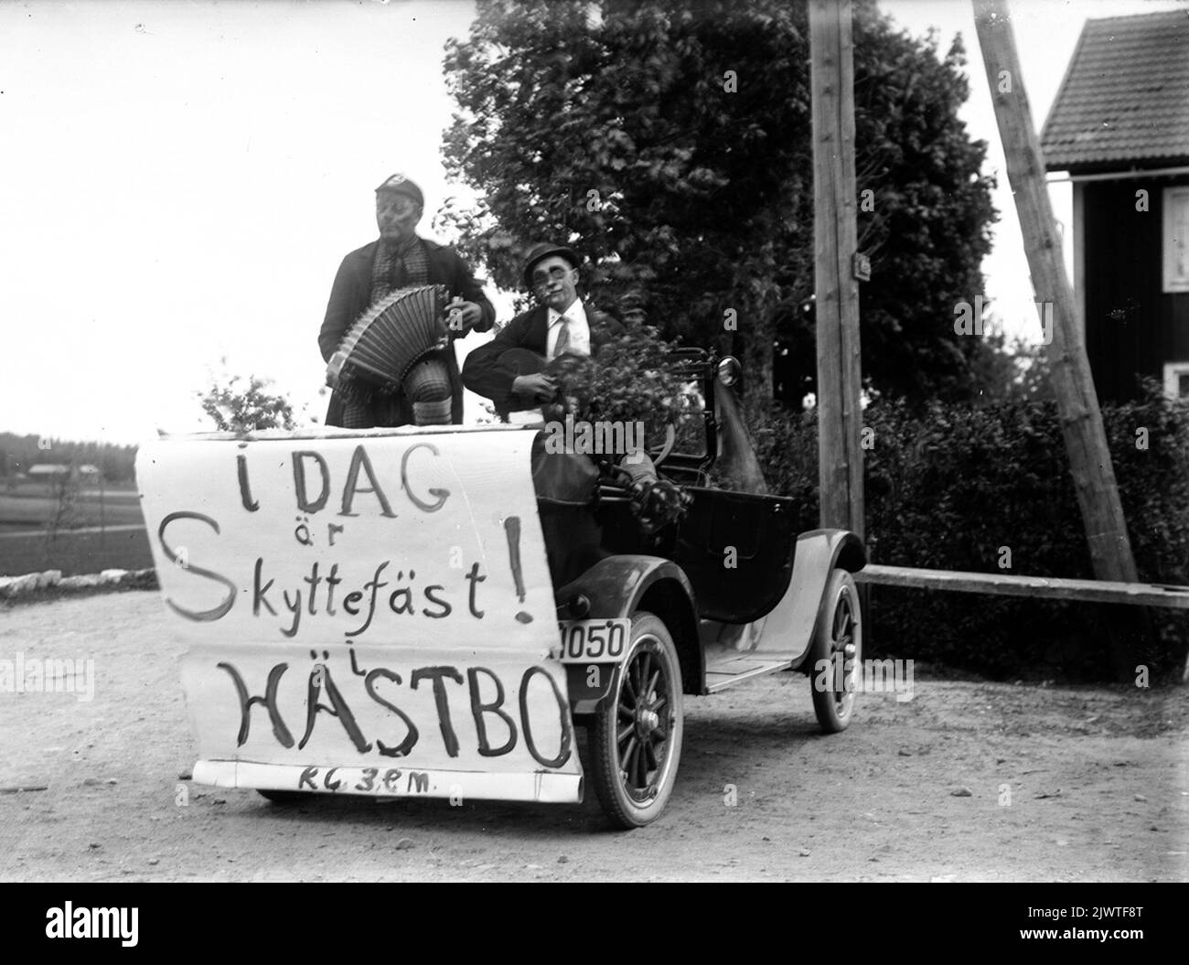 Advertising for "Today Shooter in Hästbo, 3 p.m. Em". Josef Eriksson ...