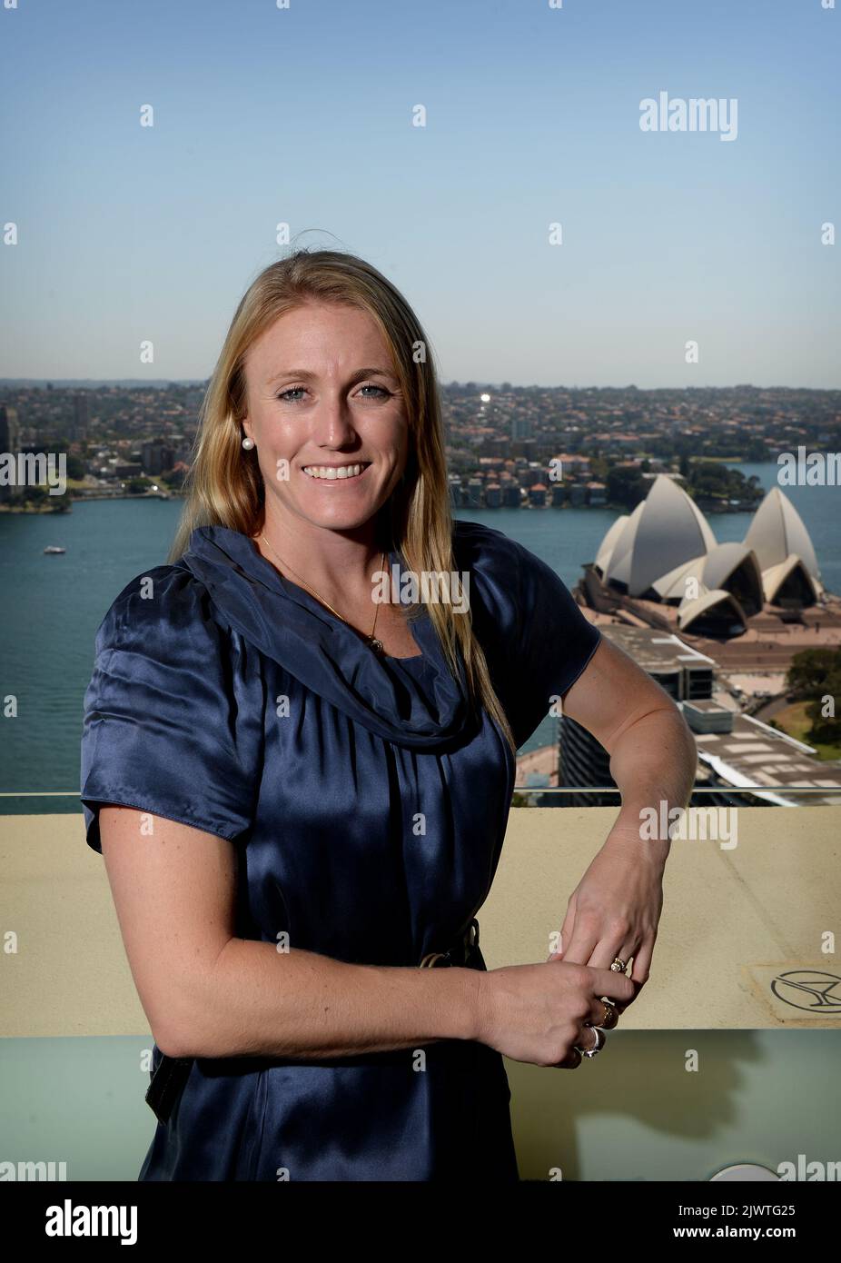 Olympic gold medallist Sally Pearson poses for a photograph at the ...