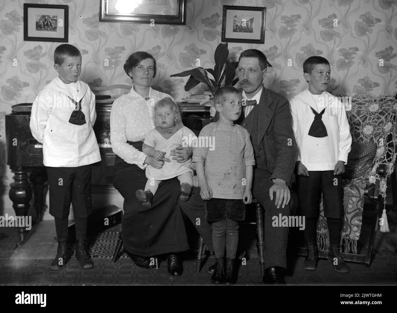 The Mehlqvist family. From left Svante, Anna Kristina with stone in her ...