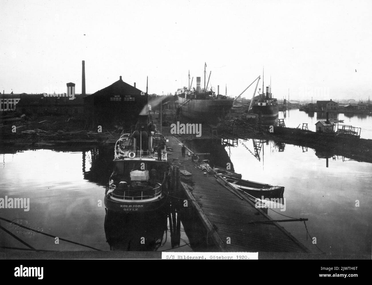 S/S Hildegard, Gothenburg 1920, manufactured at Gävle shipyard. S/S ...