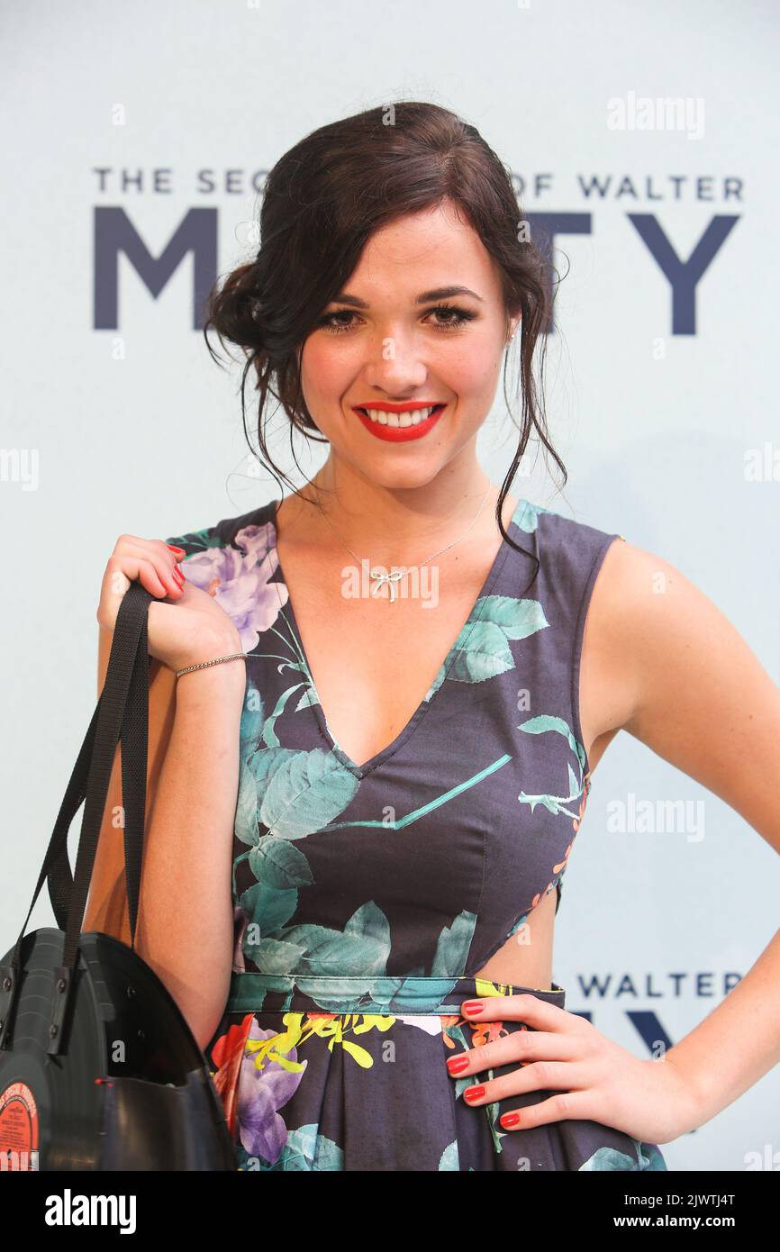 Actress Demi Harman on the red carpet for the premiere The Secret Life ...