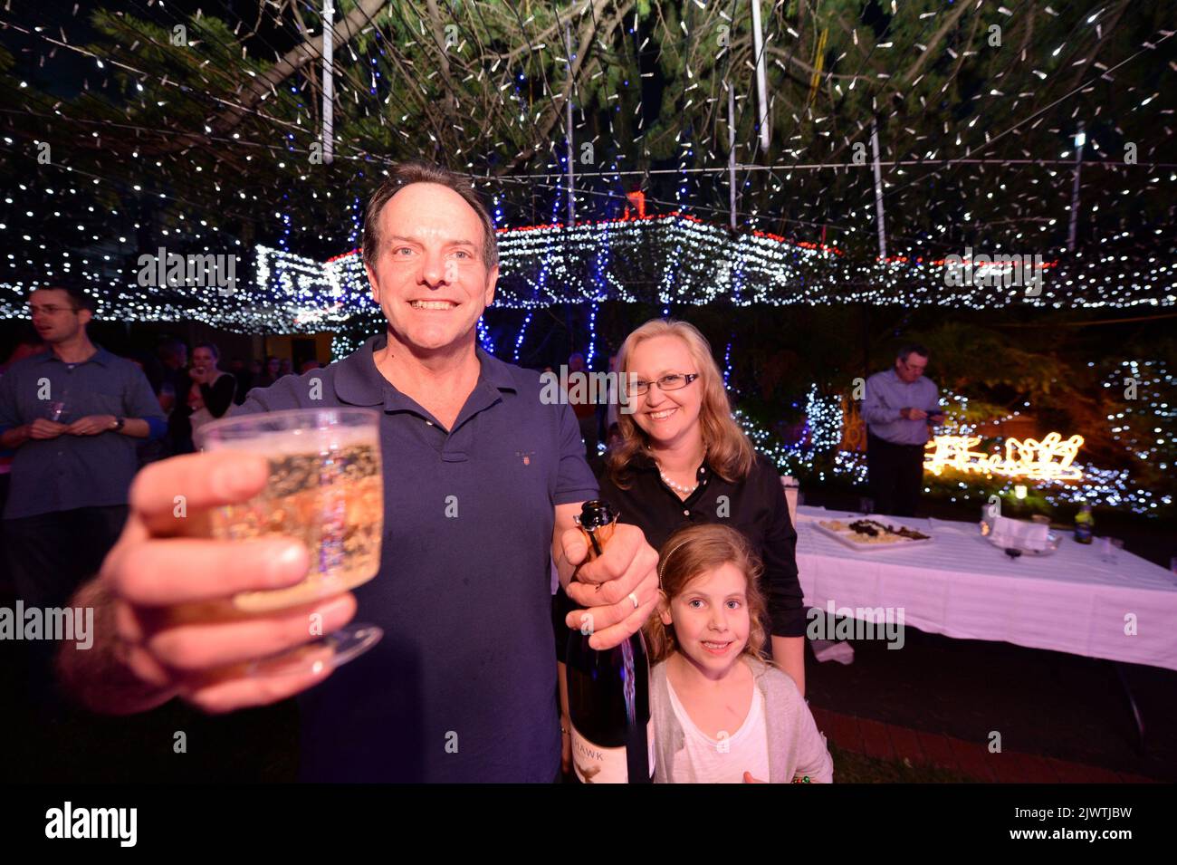 David Richards and his wife Janean and daughter Madelyn at the Guinness ...