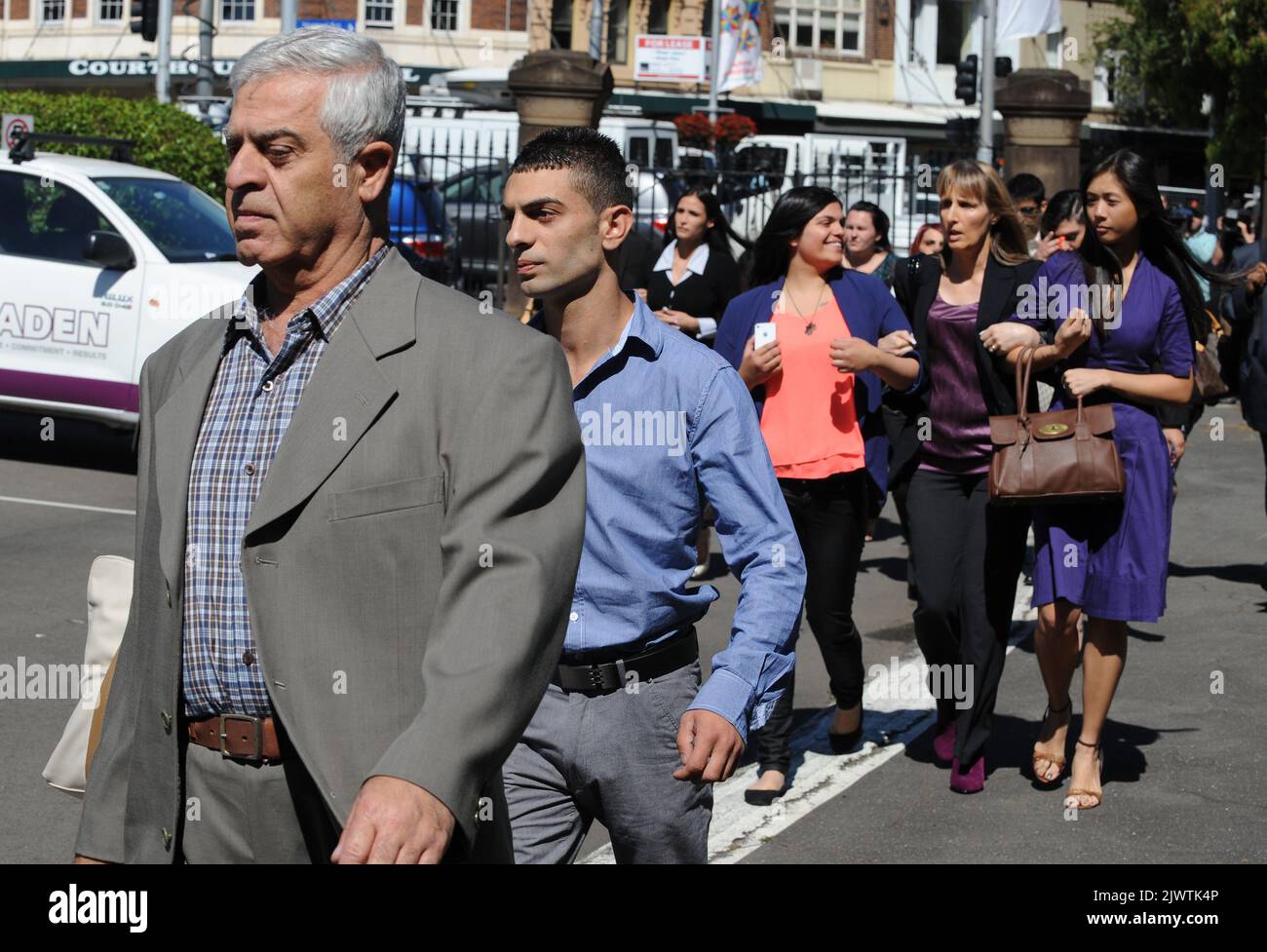 Family of Simon Gittany arrive at the NSW Supreme Court, in Sydney ...