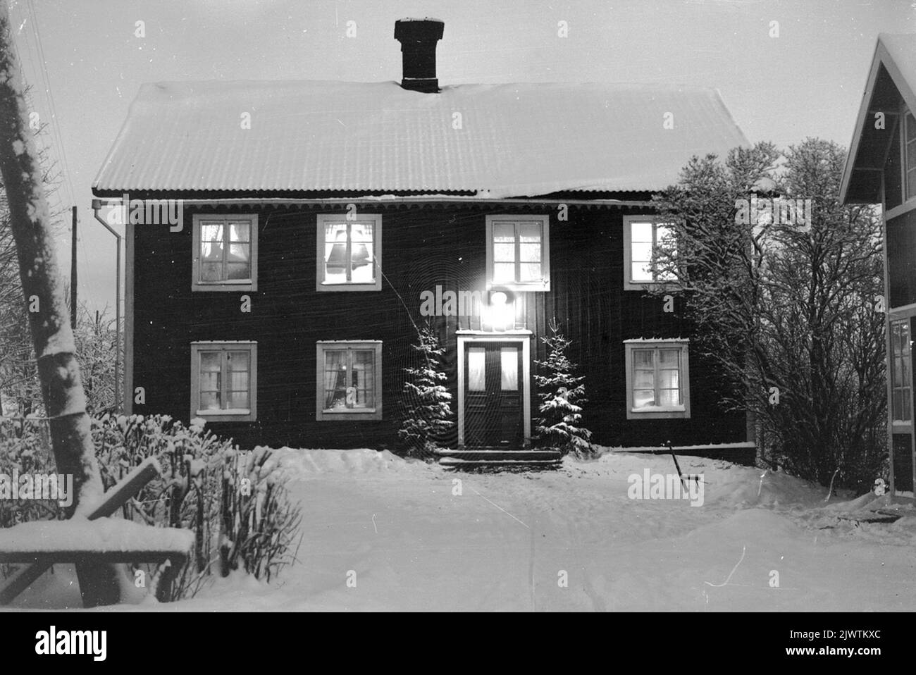 Winter image. Wästra Hästbo "Erik-Lars". Vinterbild. Wästra Hästbo ...