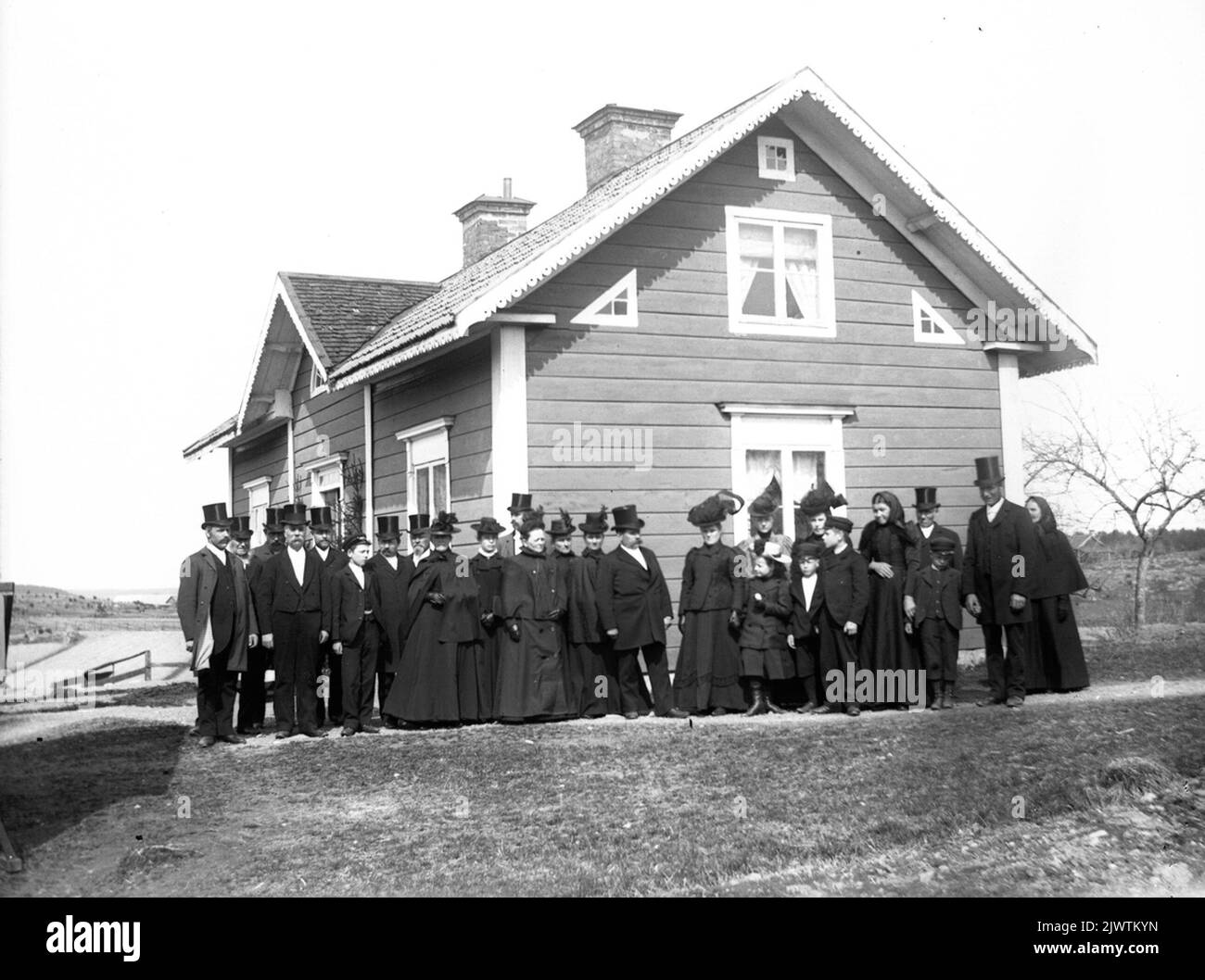 The funeral guests at Grandpa's funeral. On May 6, 1900 ...