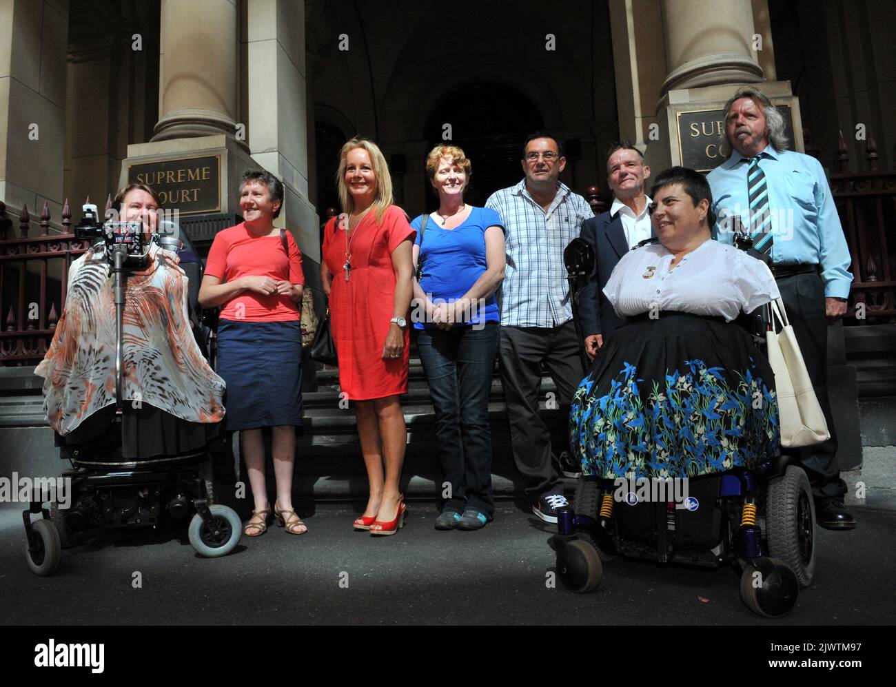 Thalidomide survivors (L-R) Monica McGhie, Kate Edwards, Carolyn Martyn ...