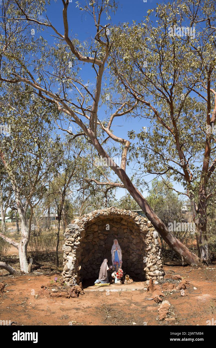 Religous shrine in the Santa Teresa Aboriginal Community, 80 kilometres ...