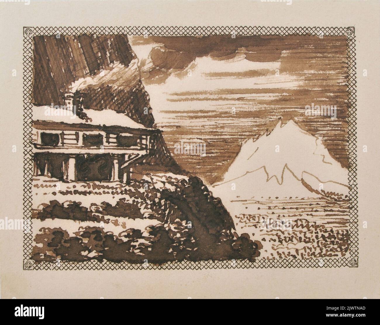 Drawing Funnen omärkt i magasinet Stock Photo - Alamy