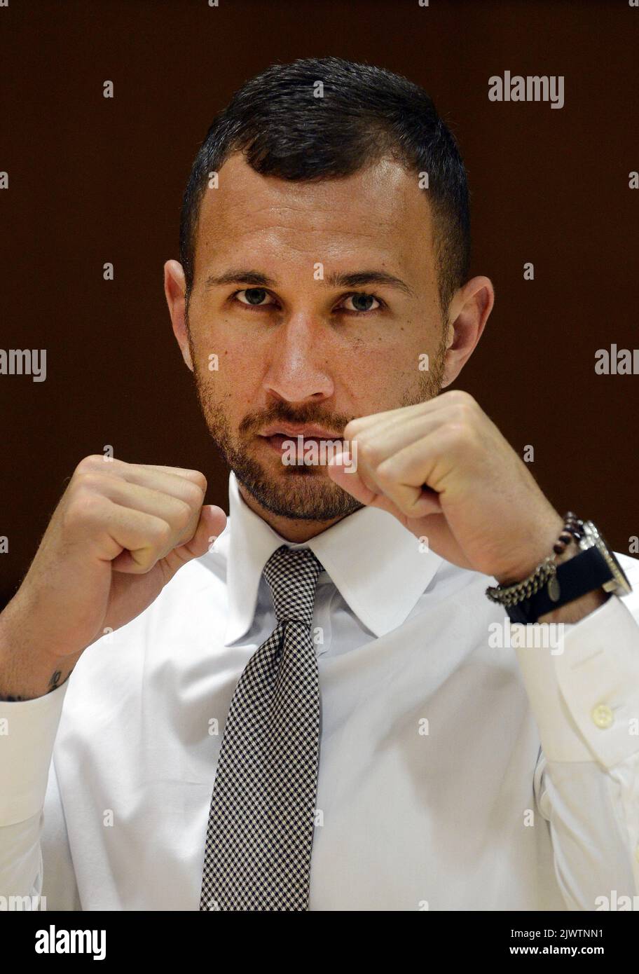Rugby Union player Quade Cooper poses for a photo after announcing his ...
