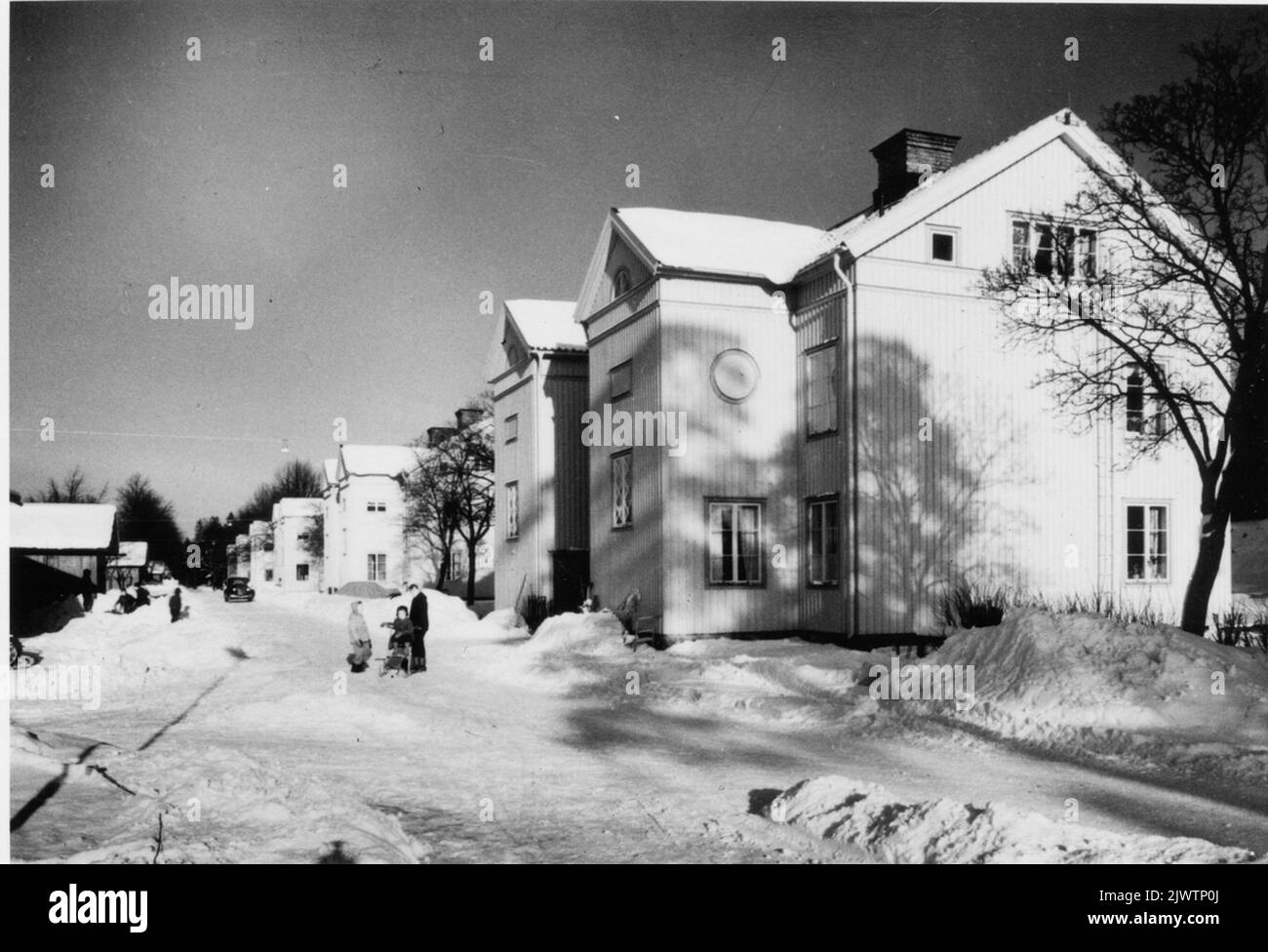 The new yards. Bomhus Photo 1950s Nygårdarna. BomhusFoto 1950-tal Stock ...