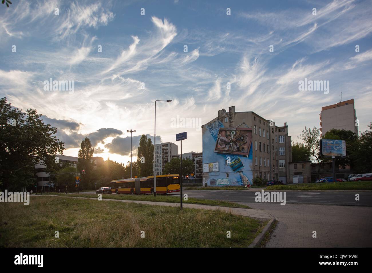 Lodz mural hi-res stock photography and images - Alamy