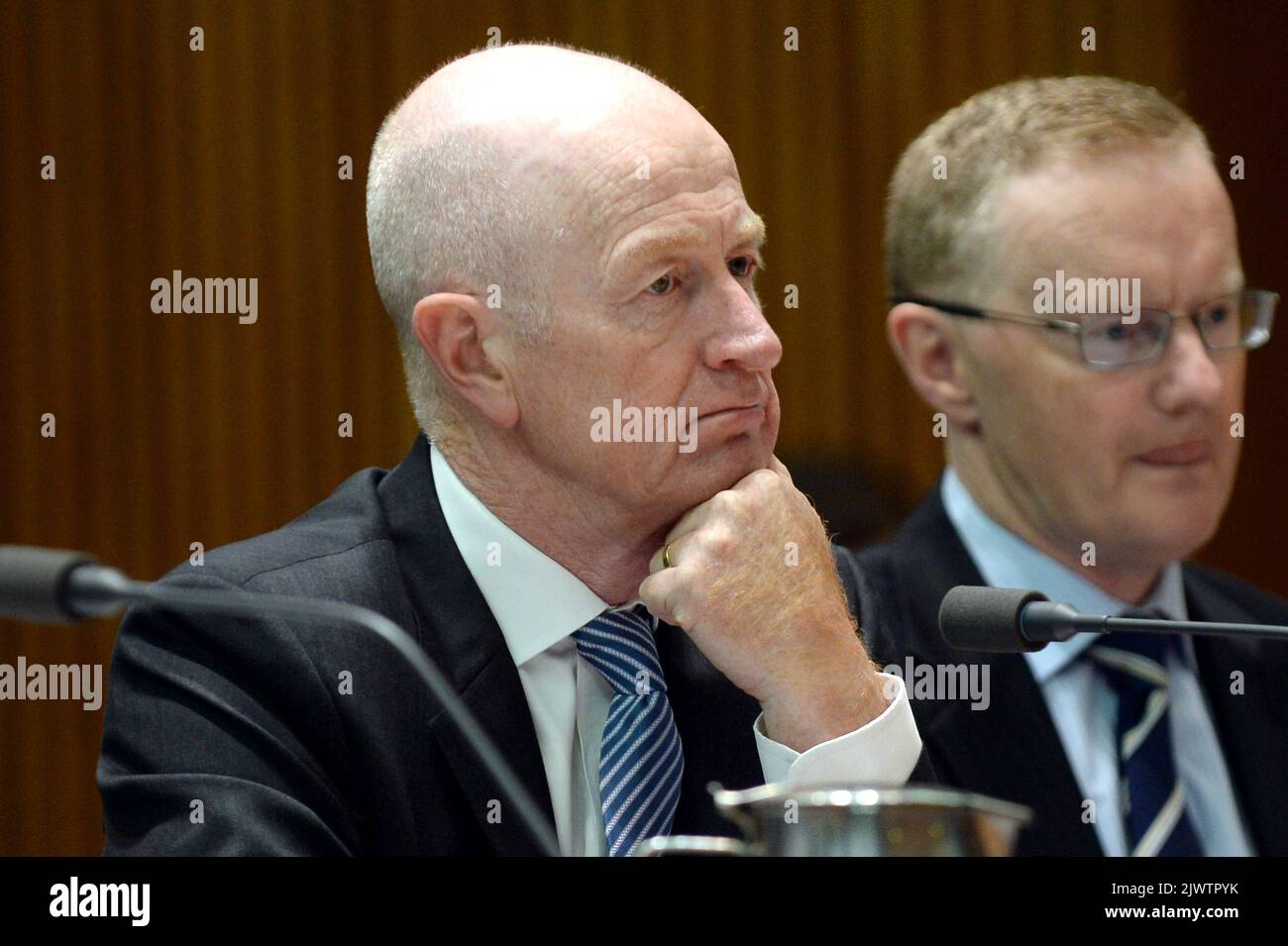 reserve Bank governor Glenn Stevens appearing before the House ...