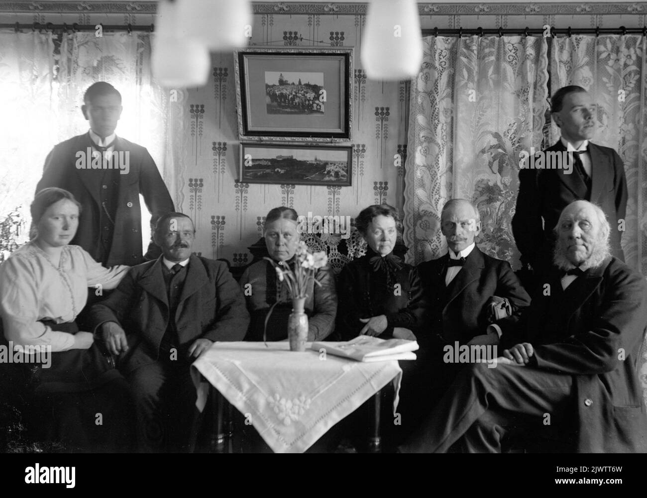 Sitting from left Olivia Pettersson, Berg. Joseph's father Per Erik ...