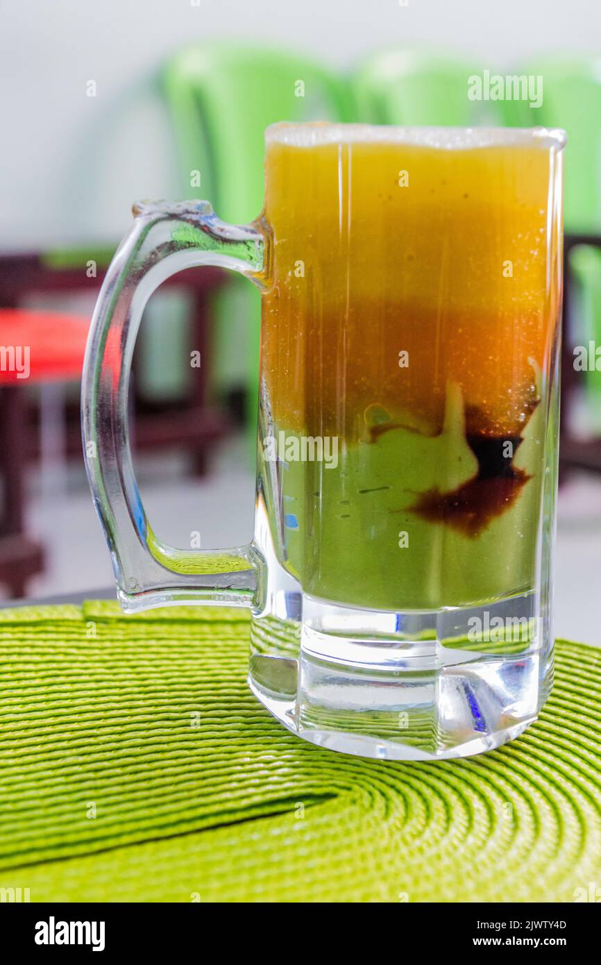 Glass of juice in a juice bar in Ethiopia Stock Photo - Alamy