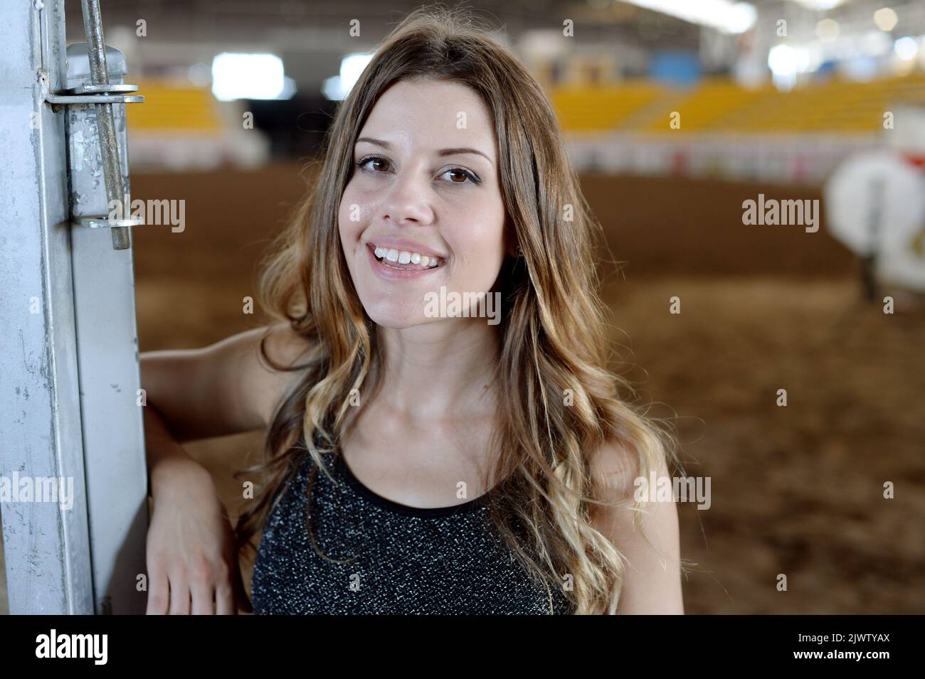 Australian country singer Jasmine Rae poses for a photograph during the ...