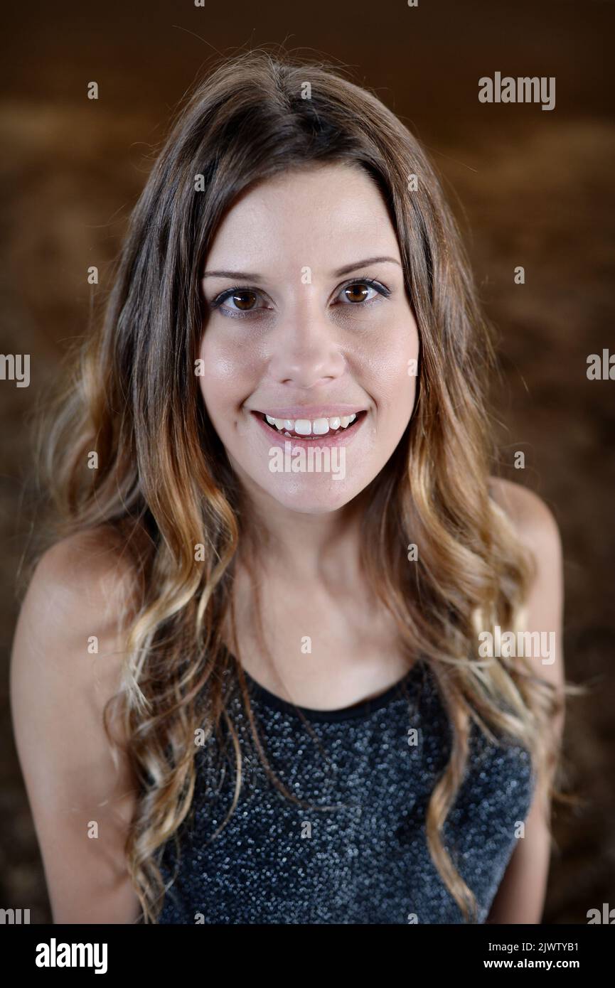 Australian country singer Jasmine Rae poses for a photograph during the ...