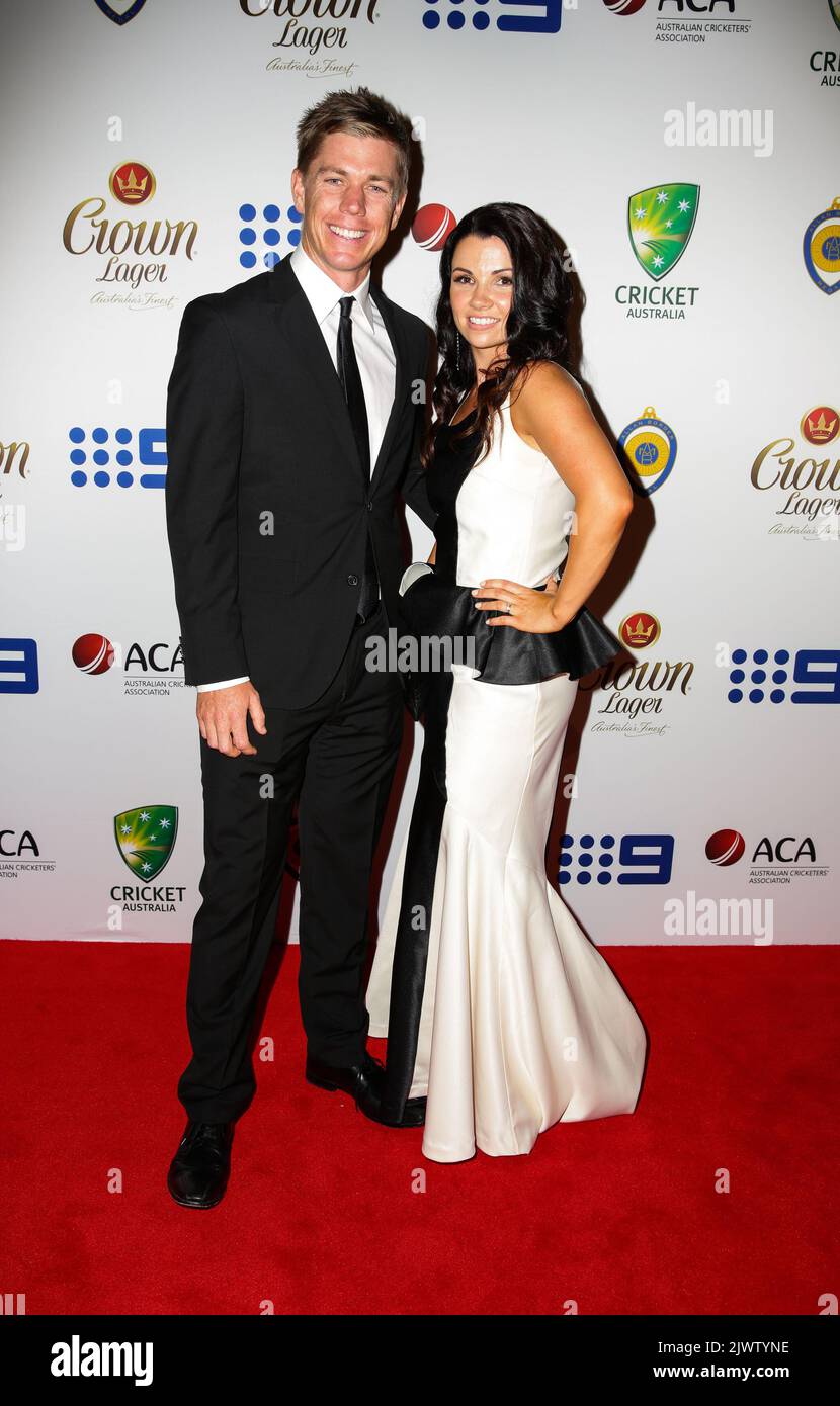 Xavier Doherty and Emma Doherty pose on the red carpet at the 2014 ...
