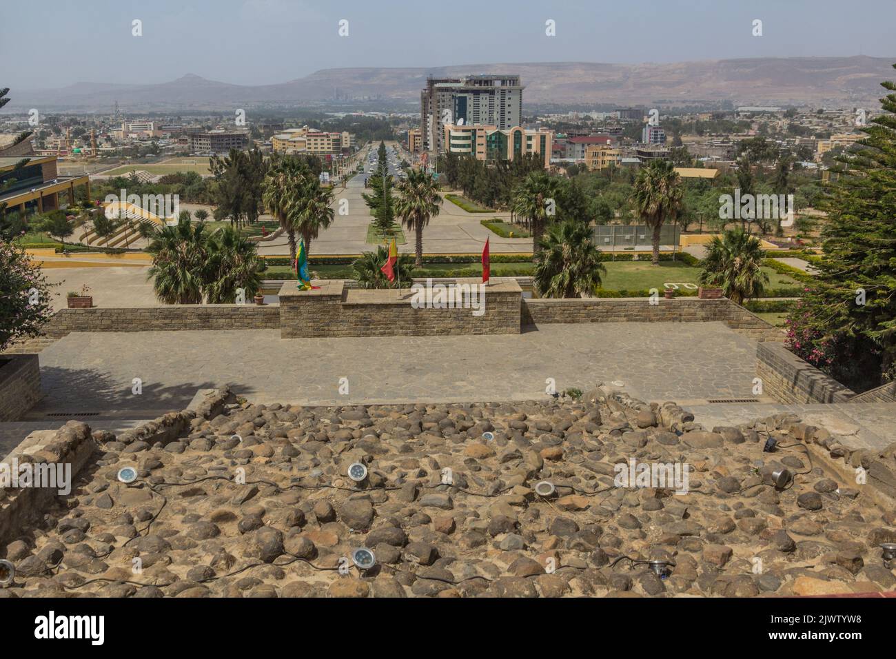 City view from the Martyr's Memorial Monument in Mekele, Ethiopia Stock ...