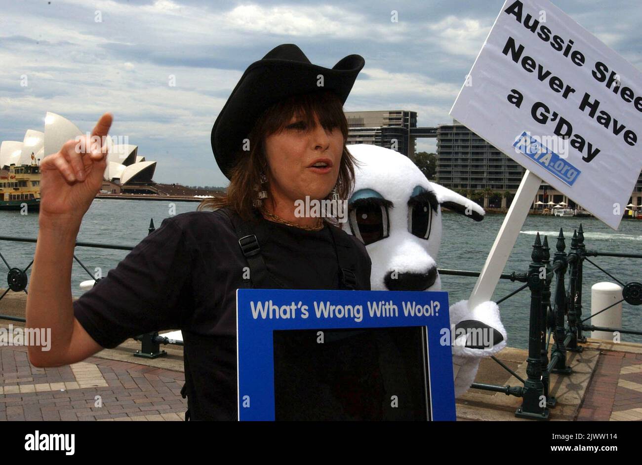 Rock singer Chrissie Hynde of the Pretenders and PETA (People for the ...